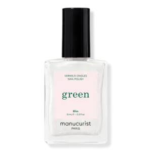 MANUCURIST Green Nail Polish, Quick Dry, Non-toxic With Gel-like Finish, Holiday Collection - Bliss