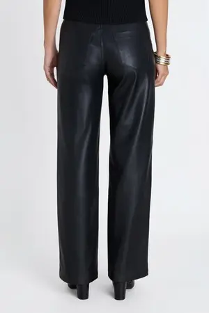 THE NOLI SHOP Iman Leather Horsebit Pant