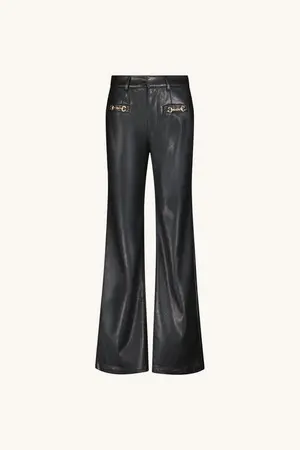THE NOLI SHOP Iman Leather Horsebit Pant