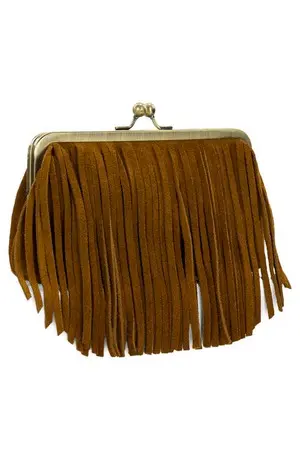 PATRICIA NASH Mini Potenaz Fringe Leather Crossbody Bag
