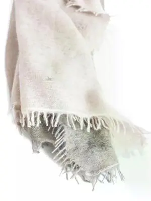 Denis Colomb Fuzzy Feutre Two-tone Scarf - Neutrals