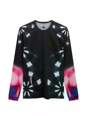 SOAR Tie-dye Long-sleeve T-shirt - Black