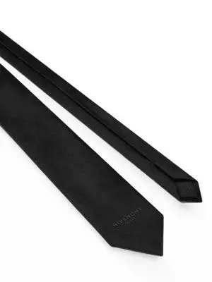 Givenchy Paris Tie In Silk Jacquard - Black