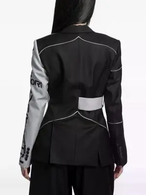 VICTOURRIAHZ Reflective-piping Tailored Jacket