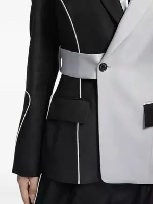 VICTOURRIAHZ Reflective-piping Tailored Jacket