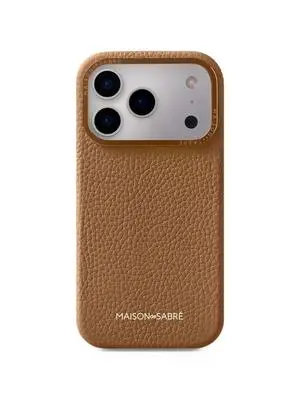 MAISON DE SABRE Pro Max 17 Grained Leather Phone Case