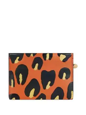 Givenchy Pinch Wallet In Leather With Leopard Print