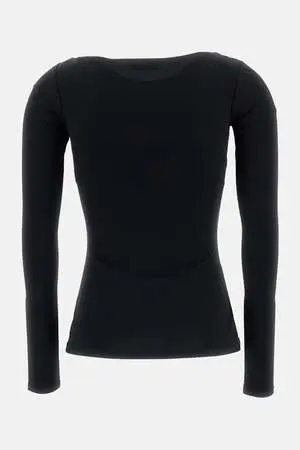 Elisabetta Franchi Maglia A Coste Con Logo
