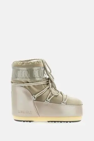 Moon Boot Stivali Da Neve Bassi Icon Low Glance In Raso - Oro