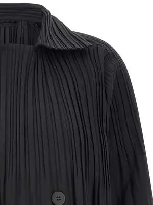 Issey Miyake A-line 'smooth Coat' Coat