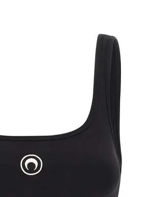 MARINE SERRE Moon Logo Stretched Jersey Sport' Top