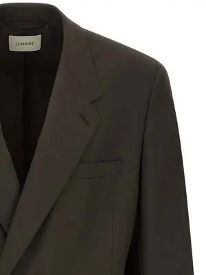 LEMAIRE Tropical Wool Double-breasted Blazer
