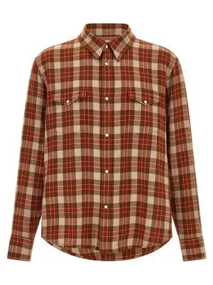 Visvim Meridian Check' Shirt - Red
