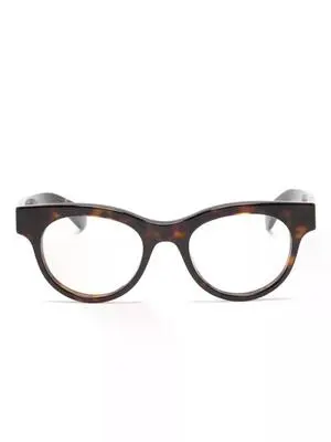 Gucci Logo-print Glasses - Brown