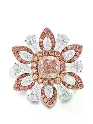 HYT JEWELRY Embellished Diamond Ring - Silver