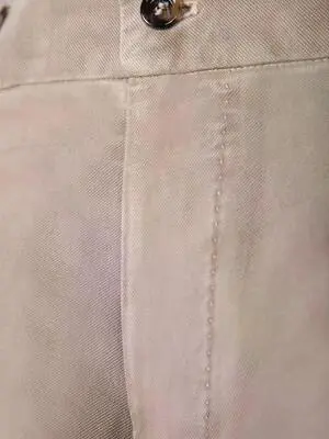 DELL'OGLIO Pleated Straight-leg Trousers