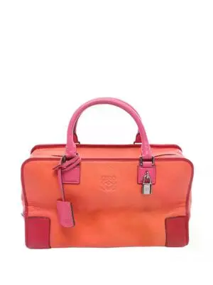 Loewe 2000s Amazona36 Leather Tote Bag - Orange