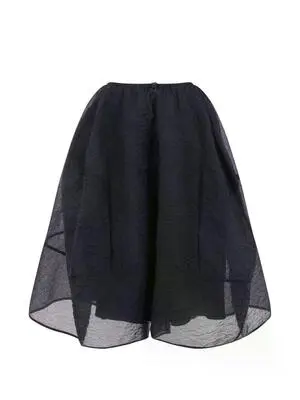Cecilie Bahnsen Fosia Cloqué Drawstring Midi Skirt - Blue