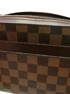 LOUIS VUITTON 2005 Saint Louis Damier Ebene Clutch Bag
