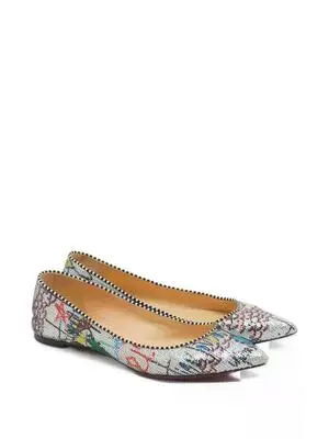 CHRISTIAN LOUBOUTIN Sequin-embellished Ballet Flats