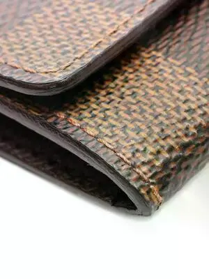 LOUIS VUITTON 2007 Damier Ebene Card Holder