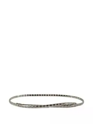 MADISON 1980s Snake-chain Stretch Belt - Silver