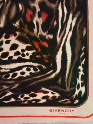 Givenchy Animal-pattern Silk Scarf