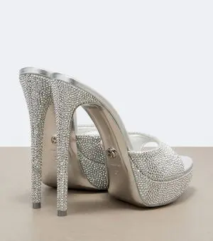 Gucci Julia Embellished Platform Sandals