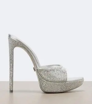Gucci Julia Embellished Platform Sandals