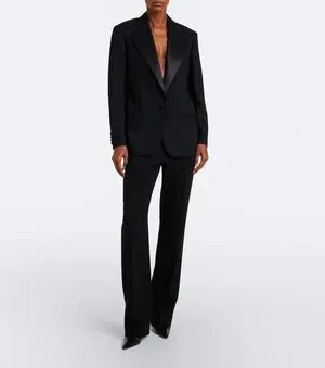 THE ROW Jona Wool Tuxedo Jacket