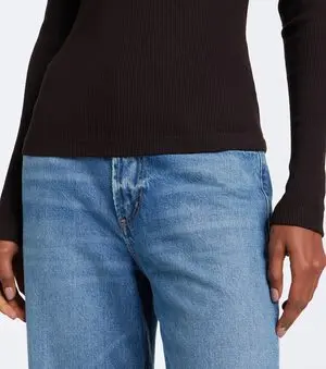 Citizens Of Humanity Brea Ribbed-knit Polo Shirt