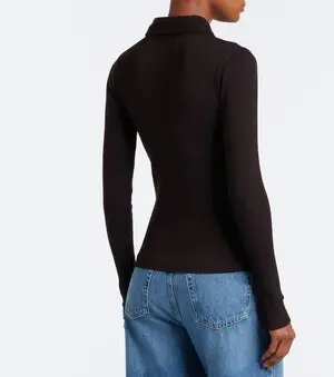Citizens Of Humanity Brea Ribbed-knit Polo Shirt