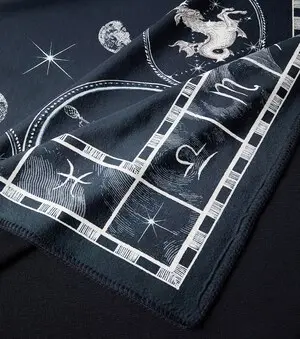Dolce & Gabbana Zodiaco Silk And Wool Blanket