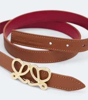 Loewe Double L Reversible Leather Belt