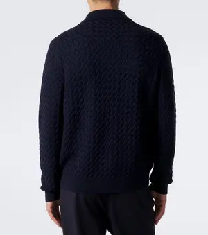 Frescobol Carioca Murilo Cable-knit Wool Polo Sweater