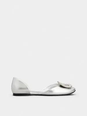 ROGER VIVIER Chips D'orsay Ballerinas In Leather