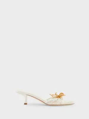 GIUSEPPE ZANOTTI Orchid Crystal Mule 50 - Silver