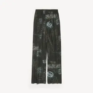 Balenciaga Washed Crayon Allover Pyjama Pants - Black