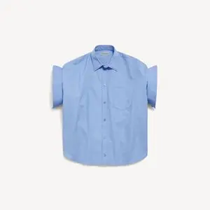 Balenciaga Tucked Sleeve Shirt - Blue