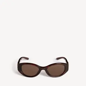 Balenciaga Cosmo Round Af Sunglasses - Brown