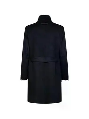 Zegna Single-breasted Coat - Blue