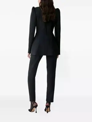 Carolina Herrera Crystal-embroidered Bow Fitted Jacket