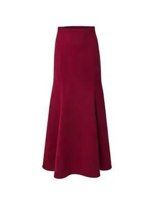 Carolina Herrera High-waisted Flared Midi Skirt - Red