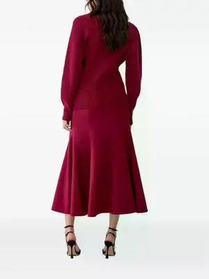 Carolina Herrera High-waisted Flared Midi Skirt