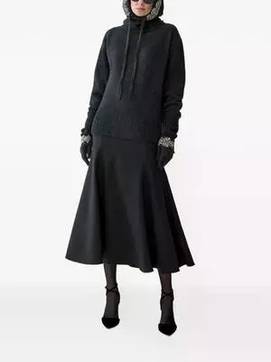 Carolina Herrera High-waisted Flared Midi Skirt