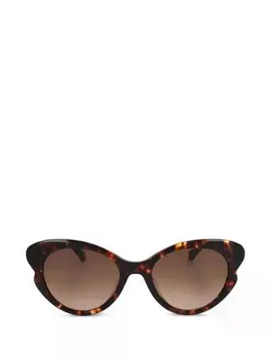 Kate Spade New York Tortoiseshell-effect Geometric-frame Sunglasses - Brown