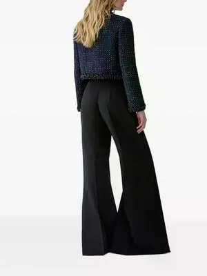 Carolina Herrera Bead-embroidered Cropped Tweed Jacket