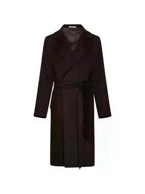 Tagliatore Belted Double-breasted Coat - Brown
