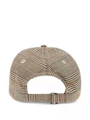 Munthe Corul Check Deer-embroidered Cap - Brown