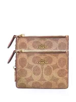 COACH Zip Wallet - Neutrals